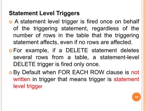 Triggers In Database Management Systemppt