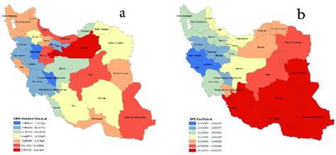 Spatial Distribution Of A Standardized Residuals B Distance From