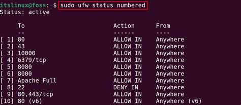 How To List And Delete Ufw Firewall Rules Its Linux Foss