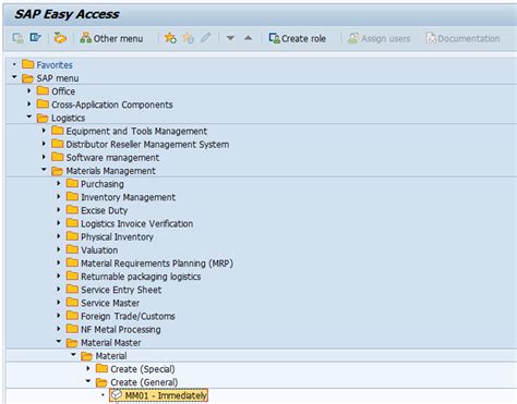 SAP SD Create Material Master Data