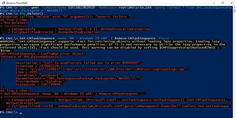 cannot manage task sequence microsoft qanda