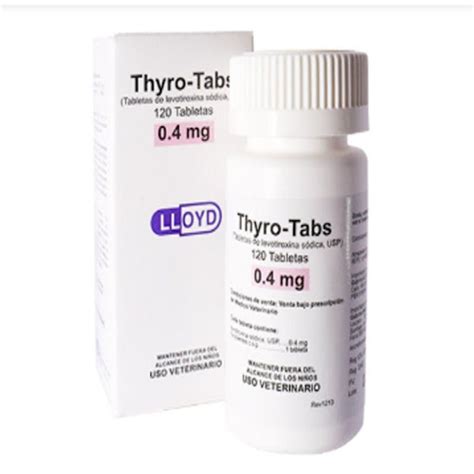 Thyro Tabs 04 Mg 120 Tableta Thyro Tabs Frasco X 120 Primera Y única