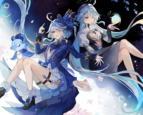 Furina And Focalors Genshin Impact Drawn By Xu Carman Danbooru