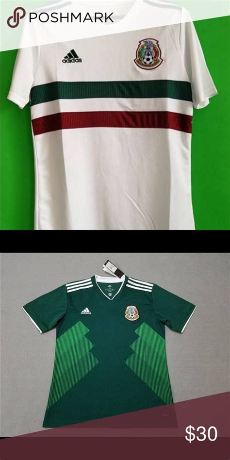 Mexico World Cup Jersey Green And White Tops Tees