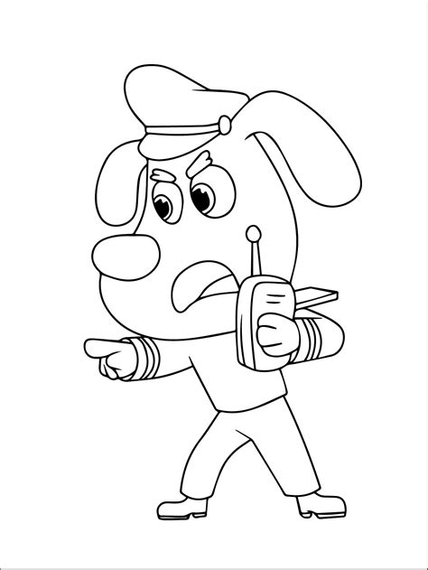 Sheriff Labrador Coloring Page Download Print Or Color Online For Free