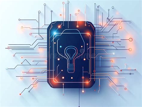 Innovative Idea Circuit Board Technology Concept Stock Illustration Illustration Of Circuit
