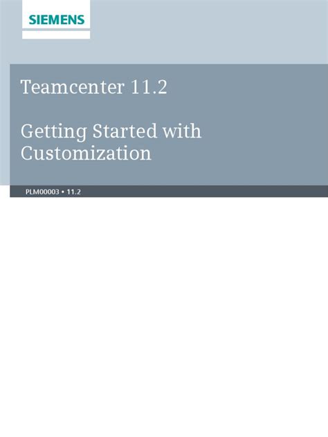 Teamcenter 11 2 Getting Started With Customization Siemens Siemens Siemens Pdf Ajax