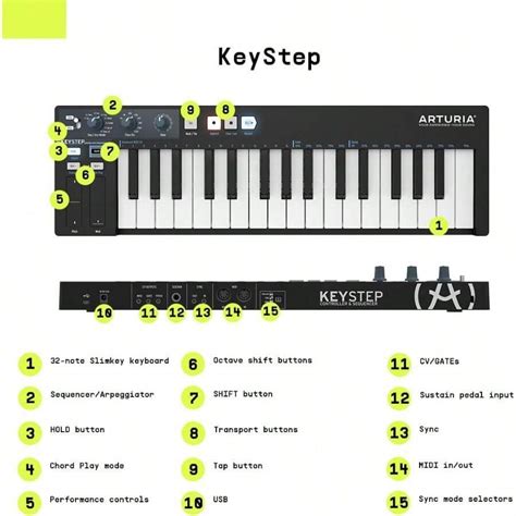 arturia keystep portable midi controller sequencer and arpeggiator