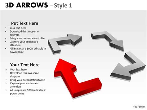 Top 10 3d Arrows Powerpoint Presentation Templates In 2024