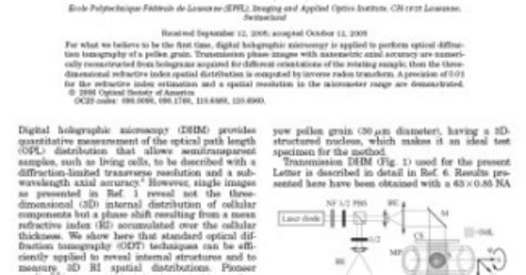Cell Refractive Index Tomography By Digital Holographic Microscopy