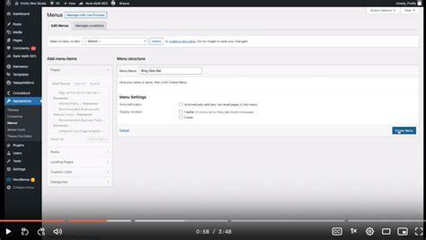 How To Create A WordPress Menu Firefly Web Studio