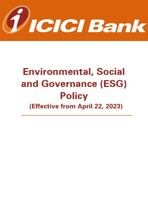 Esg Policy Pdf Sustainability Governance