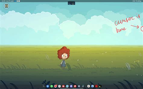Task Bar Appears If The Cursor Moves To The Right Left Edge A14 R Galaxytab