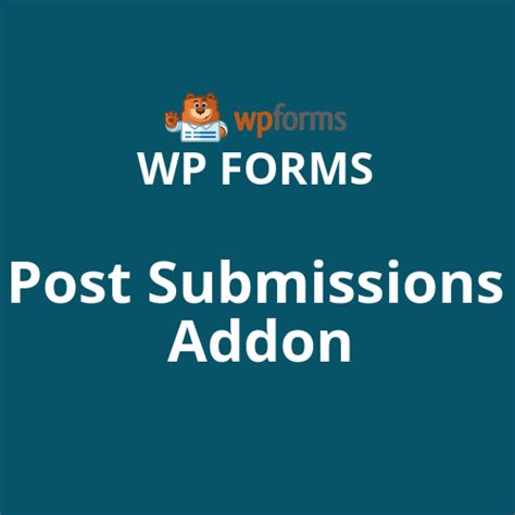 WPForms Post Submissions Addon 1 7 0 Total GPL