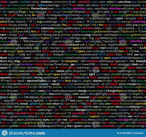 Abstract Program Code Stock Vector Illustration Of Program 214619694