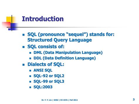 The Database Language Sql Ppt Download