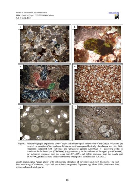 Lithofacies Architecture Of The Gercus Formation In Jabal Haibat Sultan Ne Iraq New Concept Of