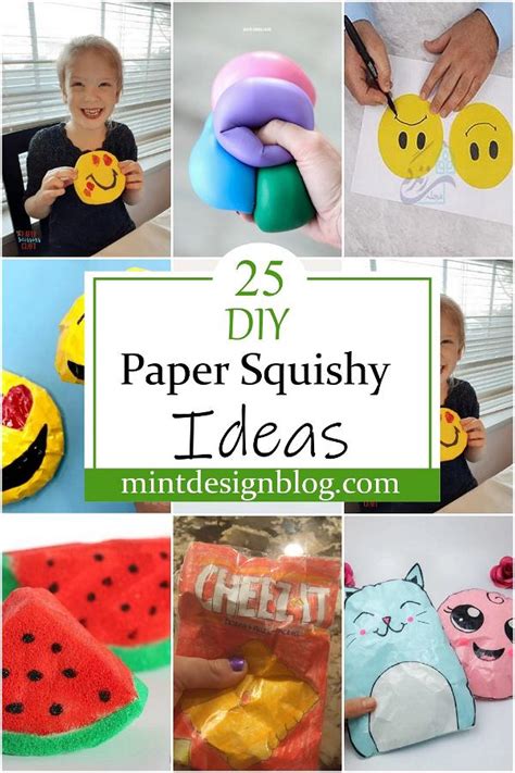 Diy Paper Squishy Ideas Mint Design Blog