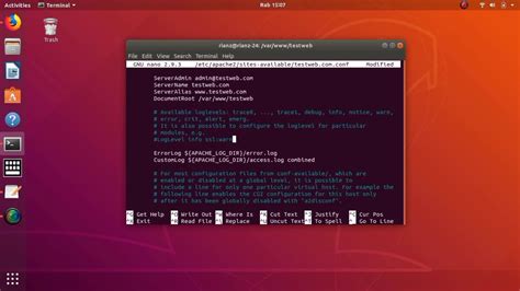 Membuat Virtual Host Apache Di Linux Youtube
