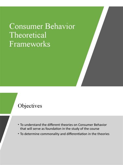Consumer Behavior Theoretical Frameworks Pdf Consumer Behaviour
