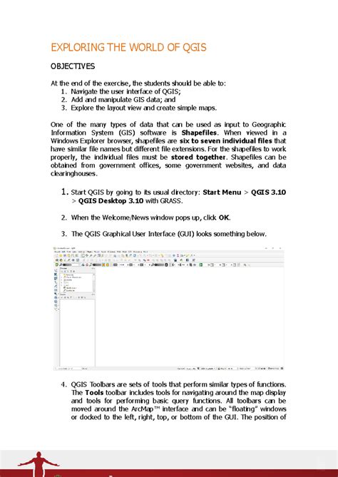 Exercise 2 Introduction To QGIS EXPLORING THE WORLD OF QGIS OBJECTIVES At The End Of The