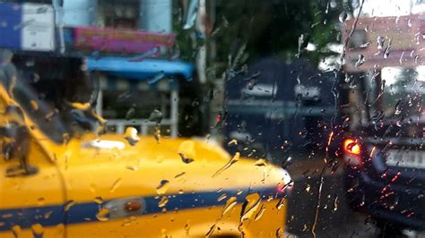 교통 수단 교통 수단 젖은 유리 재료 낙하 자동차 Hd 배경 화면 Wallpaperbetter