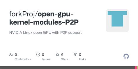 GitHub ForkProj Open Gpu Kernel Modules P2P NVIDIA Linux Open GPU With P2P Support