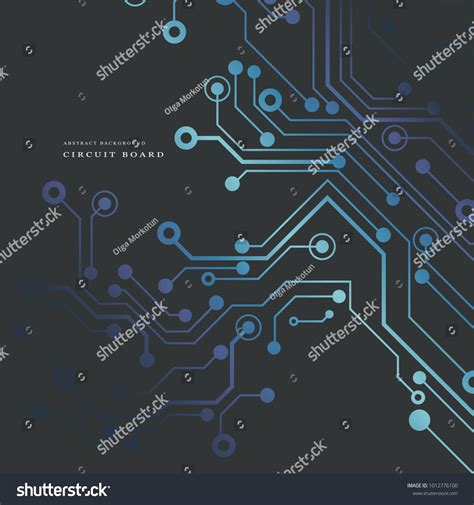 Circuit Board Technology Background Vector Illustration Stock Vector Royalty Free