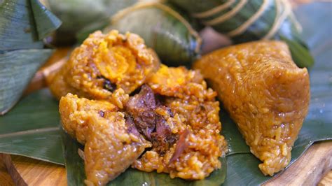 Chinese Beef Zongzi Recipe Dragon Boat Festival Special Youtube