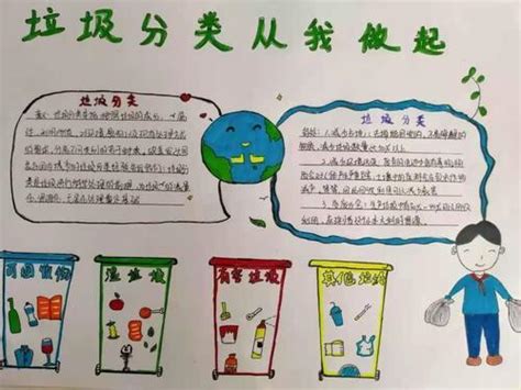 垃圾分类优秀手抄报 垃圾分类手抄报 普车都