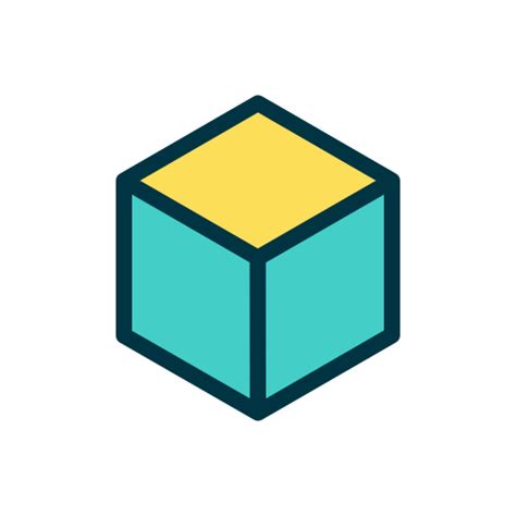 Cube Generic Outline Color Icon