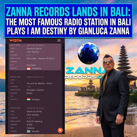 Zanna Records Lands In Bali The Most Famous Radio Station In The Island