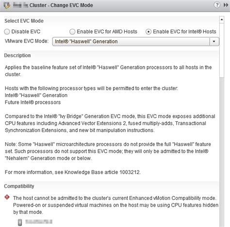 How To Enable Evc Enhanced Vmotion Compatibility On Vmware Cluster V60 It React