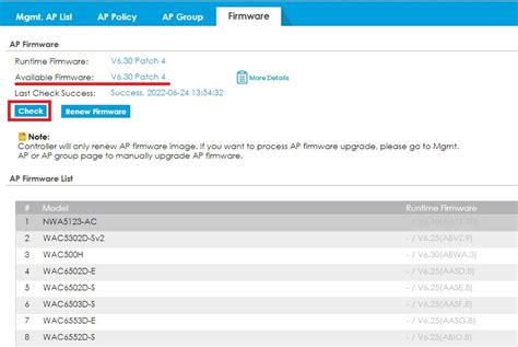 Zyxel Usg Ap Firmware List Empty — Zyxel Community