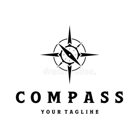 Compass Icon Isolated On Backgroundmodern Flat Compass Pictogram