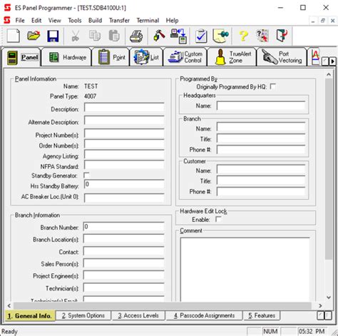 Simplex Es Panel Programmer The Fire Panel