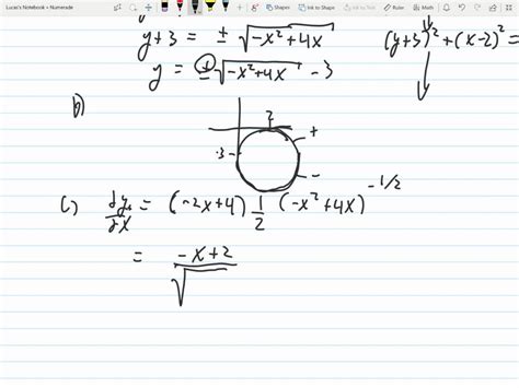 Solveda Find Two Explicit Functions By Solving The Equation For Y In