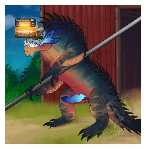 Rule 34 Balls Barn Black Body Black Claws Black Scales Blue Flesh