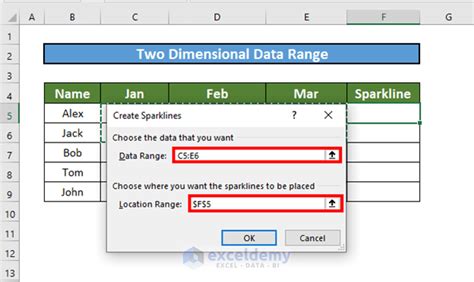The Excel Sparklines Location Reference Is Not Valid 2 Solutions