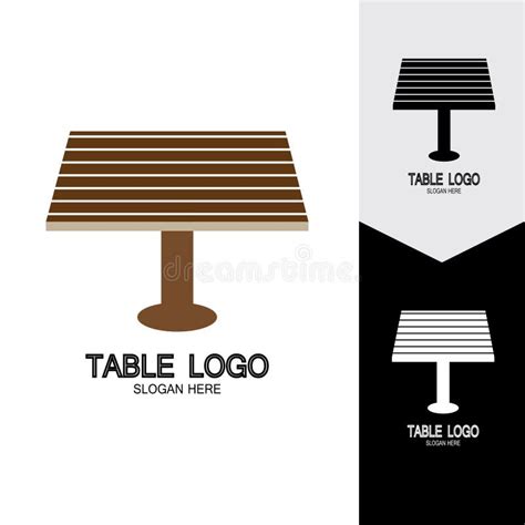 Table Vector Logo Icon Object Background Illustration Stock Vector Table Vector Logo Icon Object Background Illustration Stock Vector