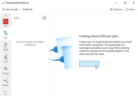 Create Pairs Of Virtual Ports