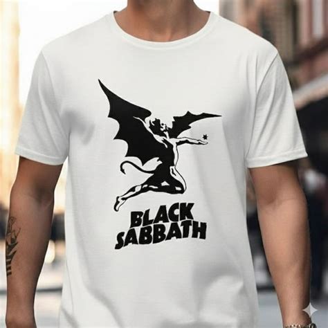 Black Sabbath Angel Devil Rock Band Graphic Unisex Cotton T Shirt
