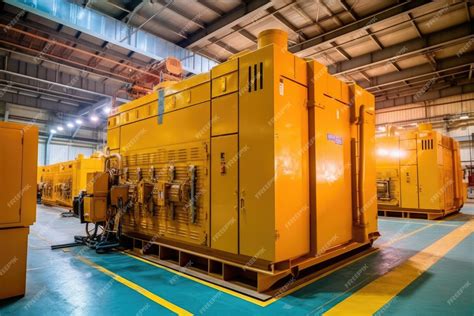 Premium Photo Inside Factory Show Manufacture Largest High Voltage Power Generator Ai Generated