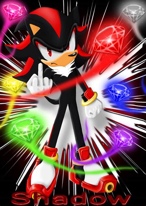Shadow With All The 7 Chaos Emerald By Leonie2306 On Deviantart