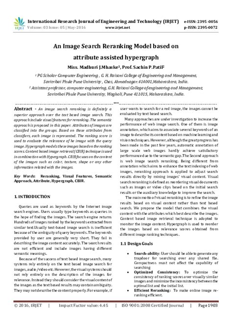 Pdf An Image Search Reranking Model Based On Attribute Assisted