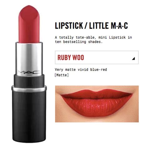 MAC RUBY WOO Mini Lipstick Health Beauty Makeup On Carousell