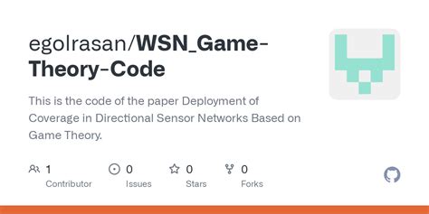 Github Egolrasanwsngame Theory Code This Is The Code Of The Paper Deployment Of Coverage In
