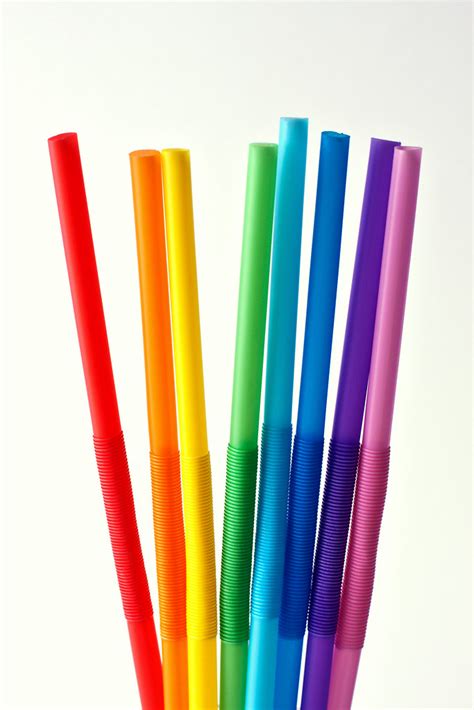 Eight Drinking Straws In Rainbow Colors Eight Long Drinkin Flickr