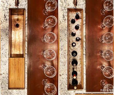 Custom Trough Sinks Stainless And Pure Usa Copper Havens Luxury Metals