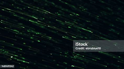 추상적인 디지털 흐름 입자 사이버 네트워크 연결 배경 빅 데이터 시각화 기술 배경 3d 렌더링 0명에 대한 스톡 사진 및 기타 이미지 Istock